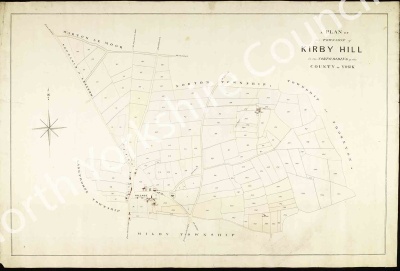 Kirby on the Moor / Kirby Hill Tithe Map 1842