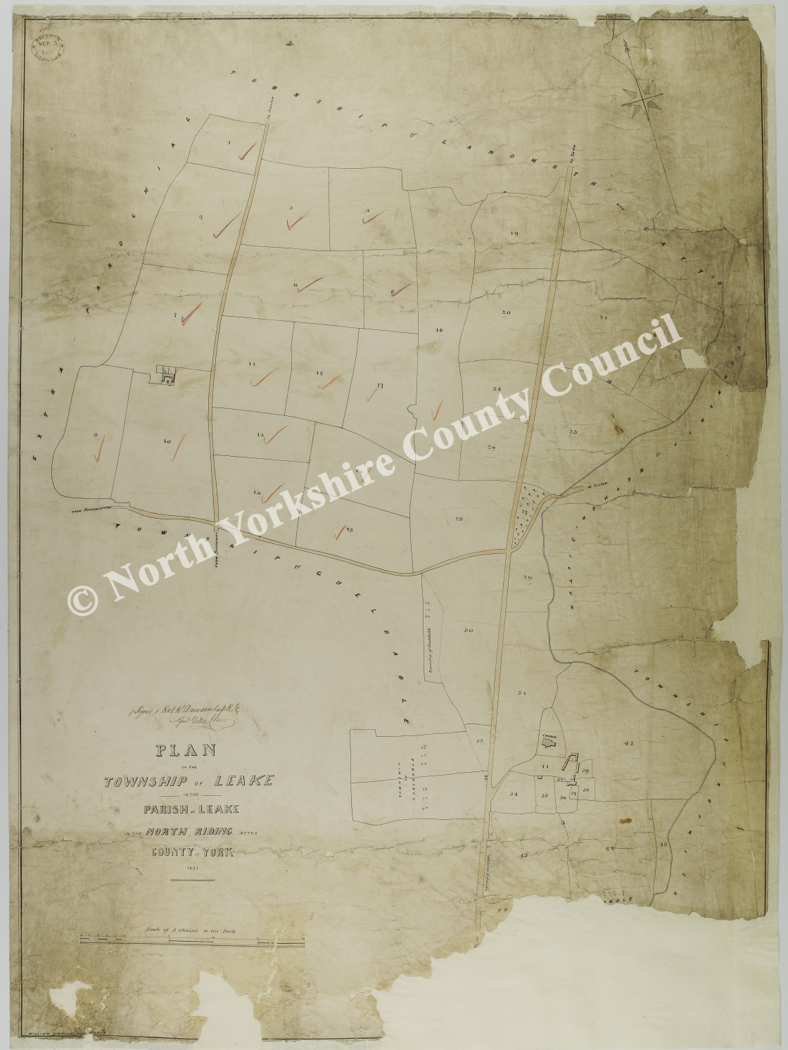 Leake Tithe Map 1851