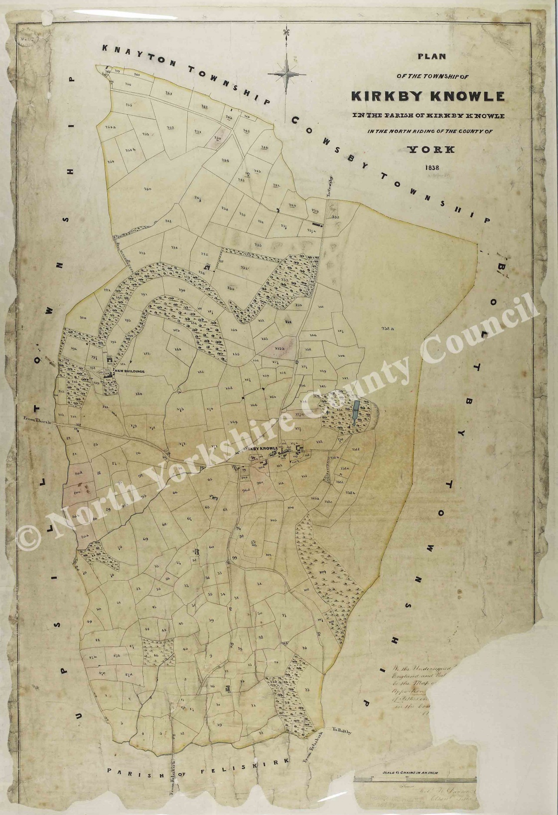 Kirby Knowle Tithe Map 1838