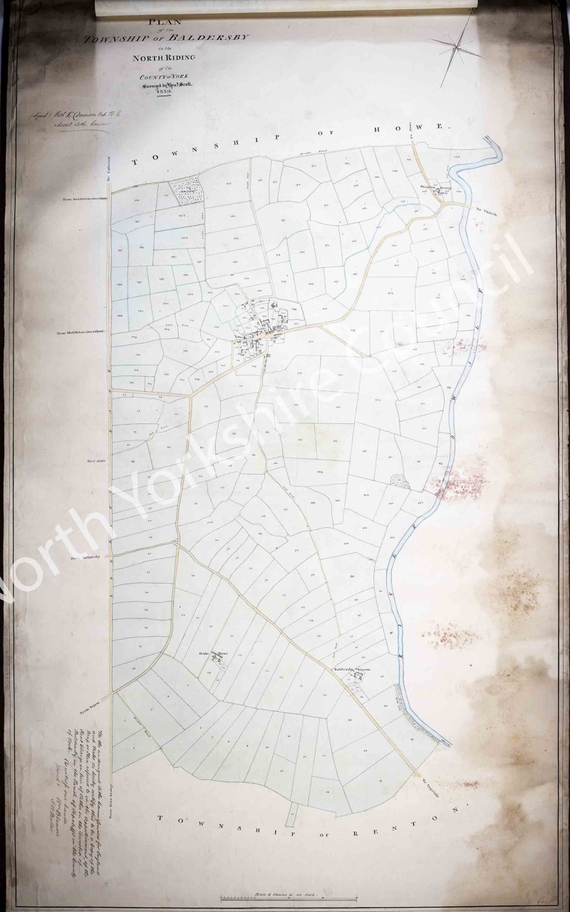 Baldersby Tithe Map 1839