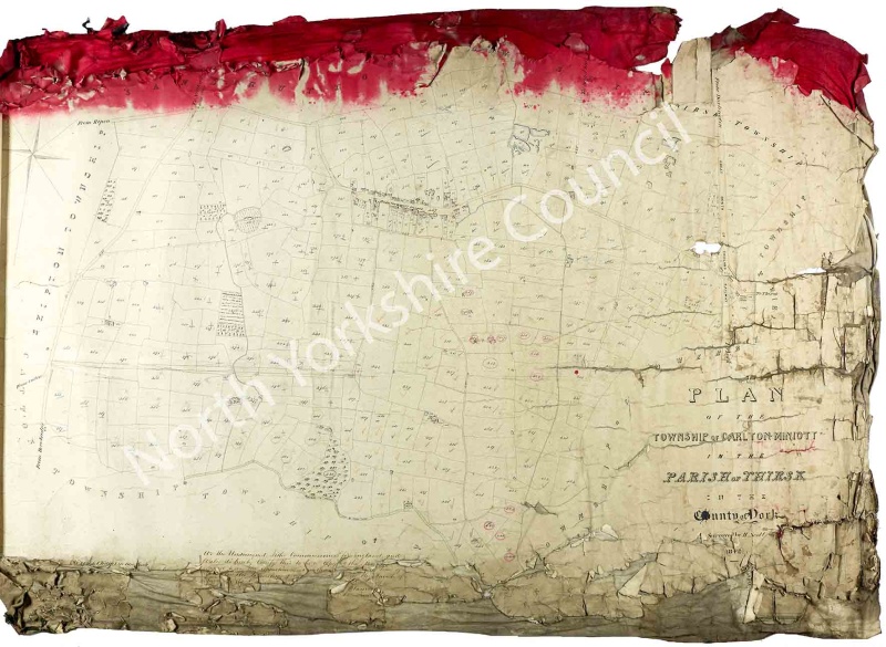 Carlton Miniott Tithe Map 1842