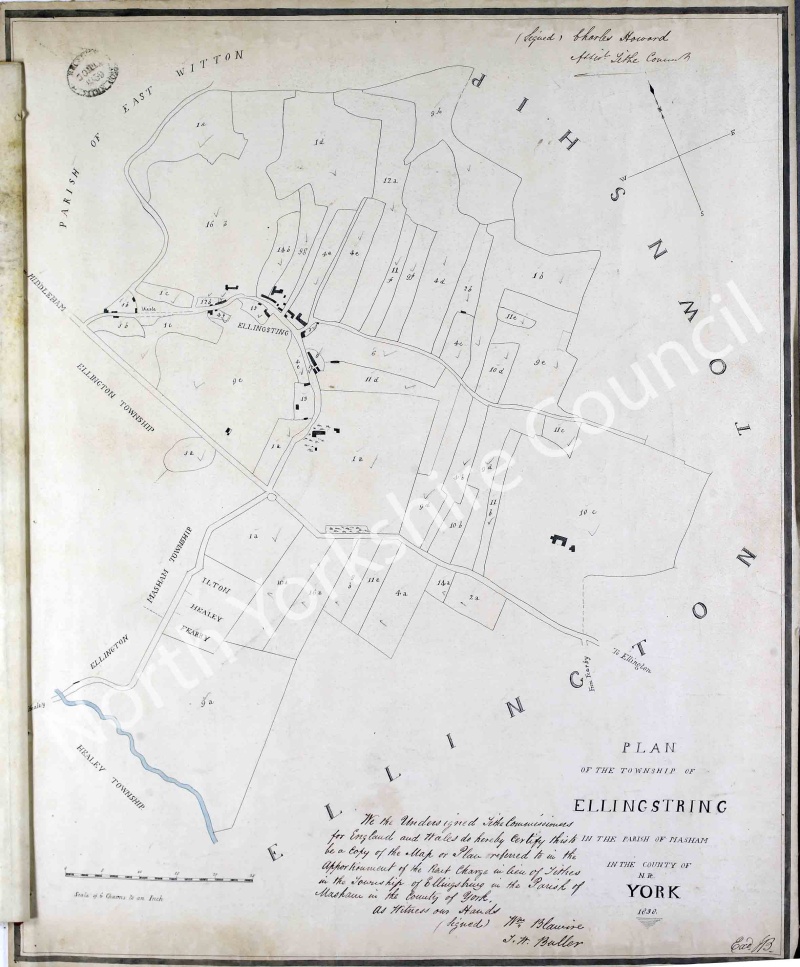 Ellingstring Tithe Map 1838