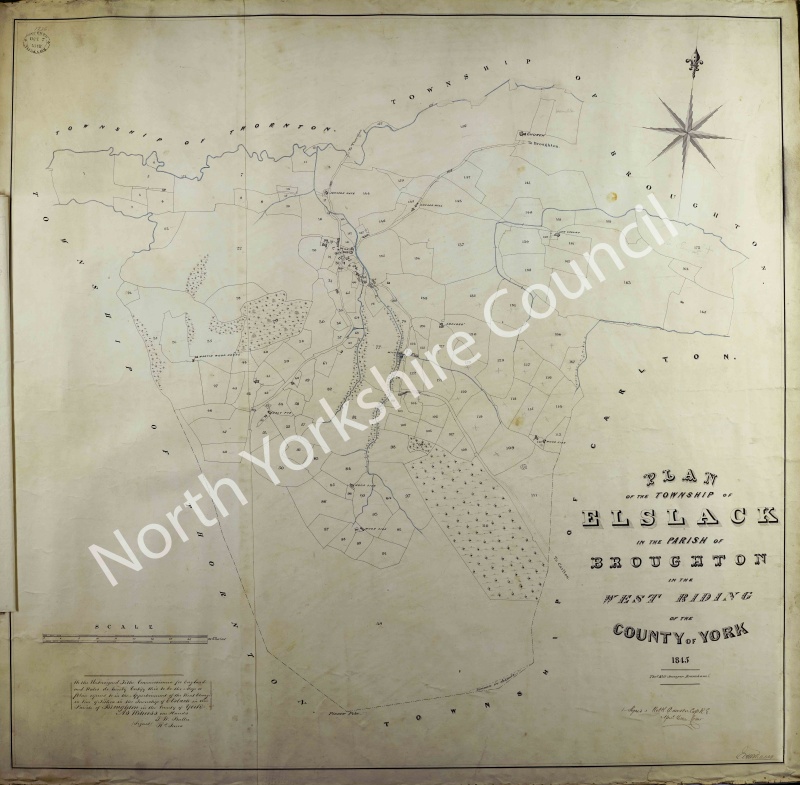 Elslack Tithe Map 1845