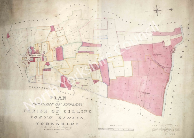 Eppleby Tithe Map 1842