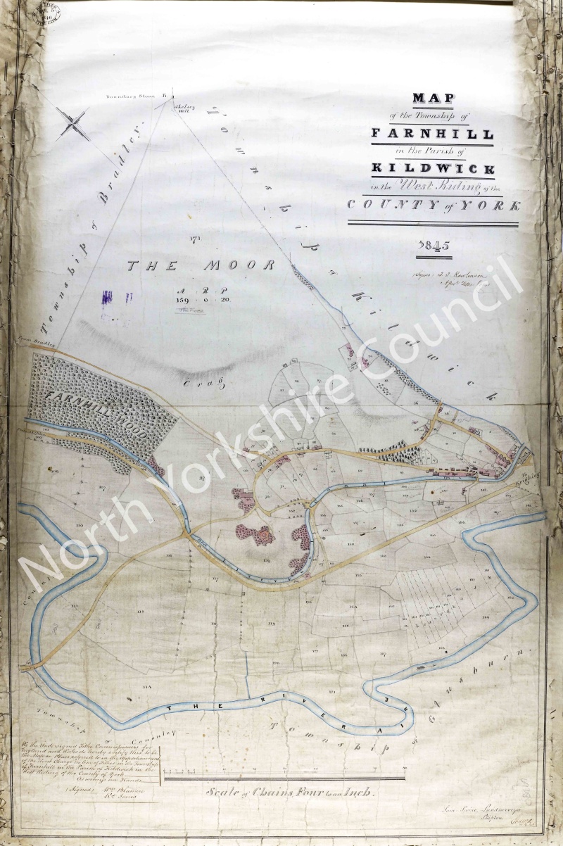 Farnhill Tithe Map 1845