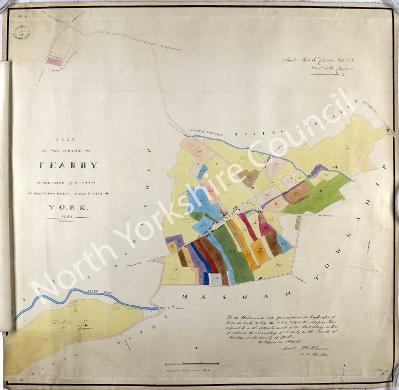 Fearby Tithe Map 1838