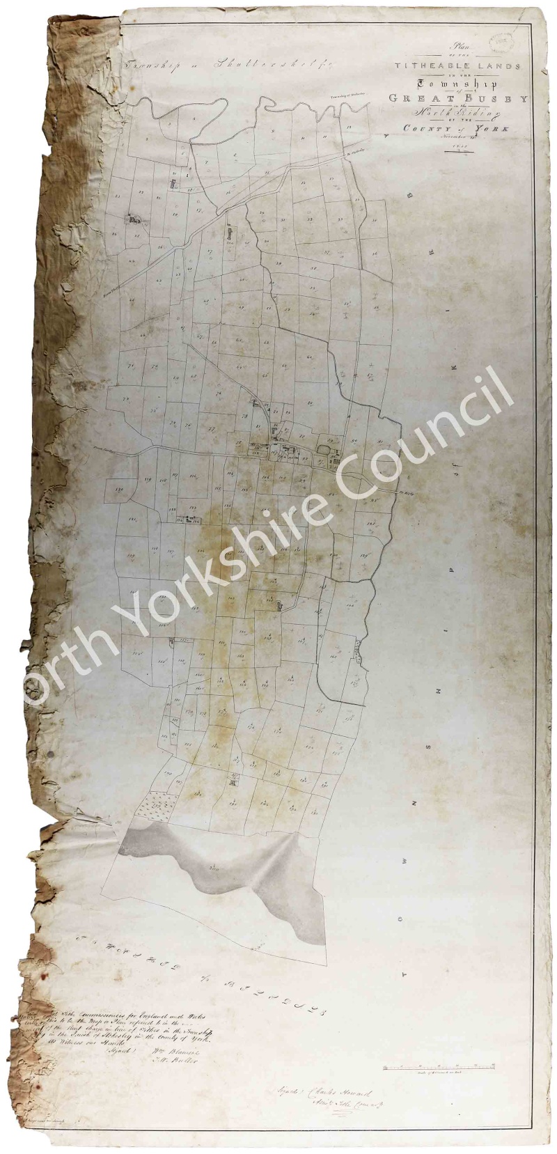 Great Busby Tithe Map 1838