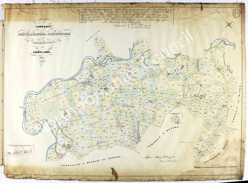 North Stainley Tithe Map 1840