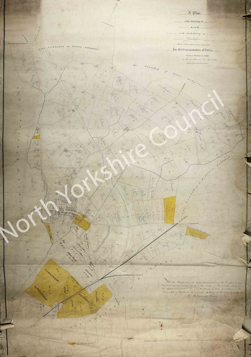 Wath Tithe Map 1838