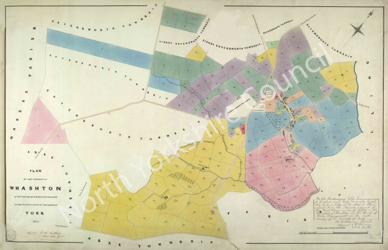 Whashton Tithe Map 1841