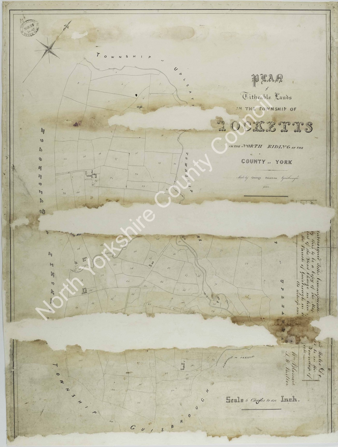 Tocketts Tithe Map 1841