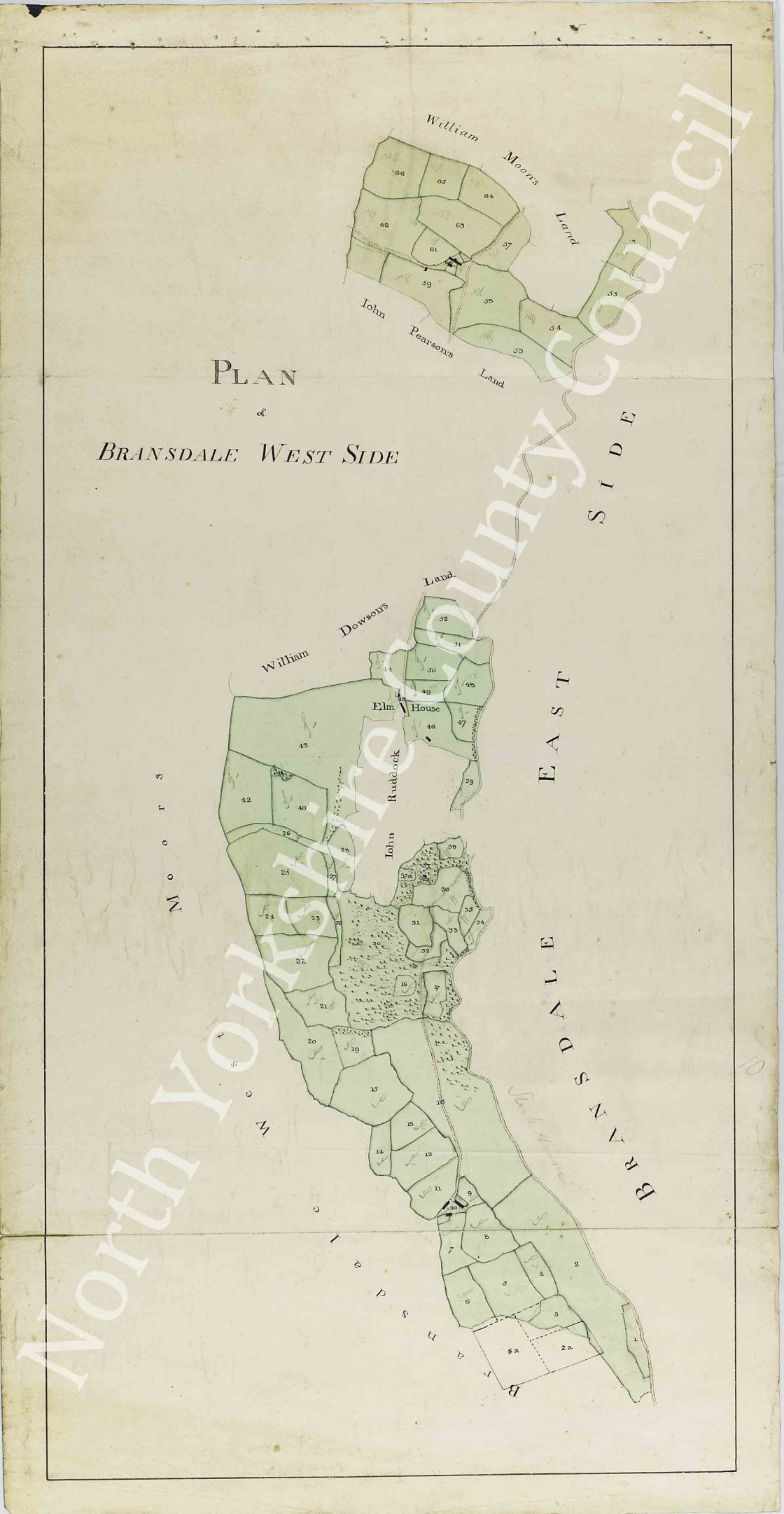 Historic map of Bransdale