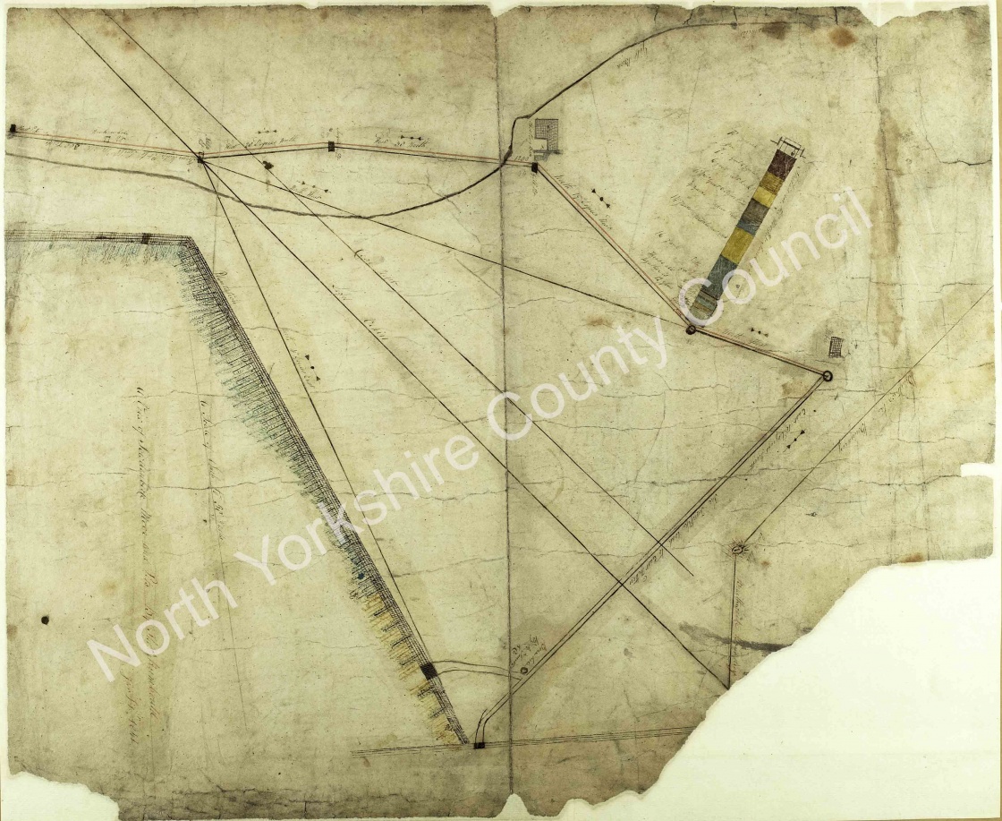 Historic map of East Witton 1841