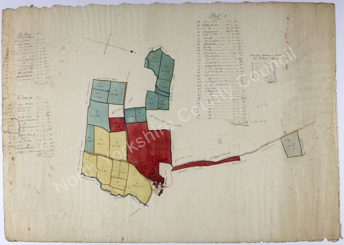 Historic map of Yafforth