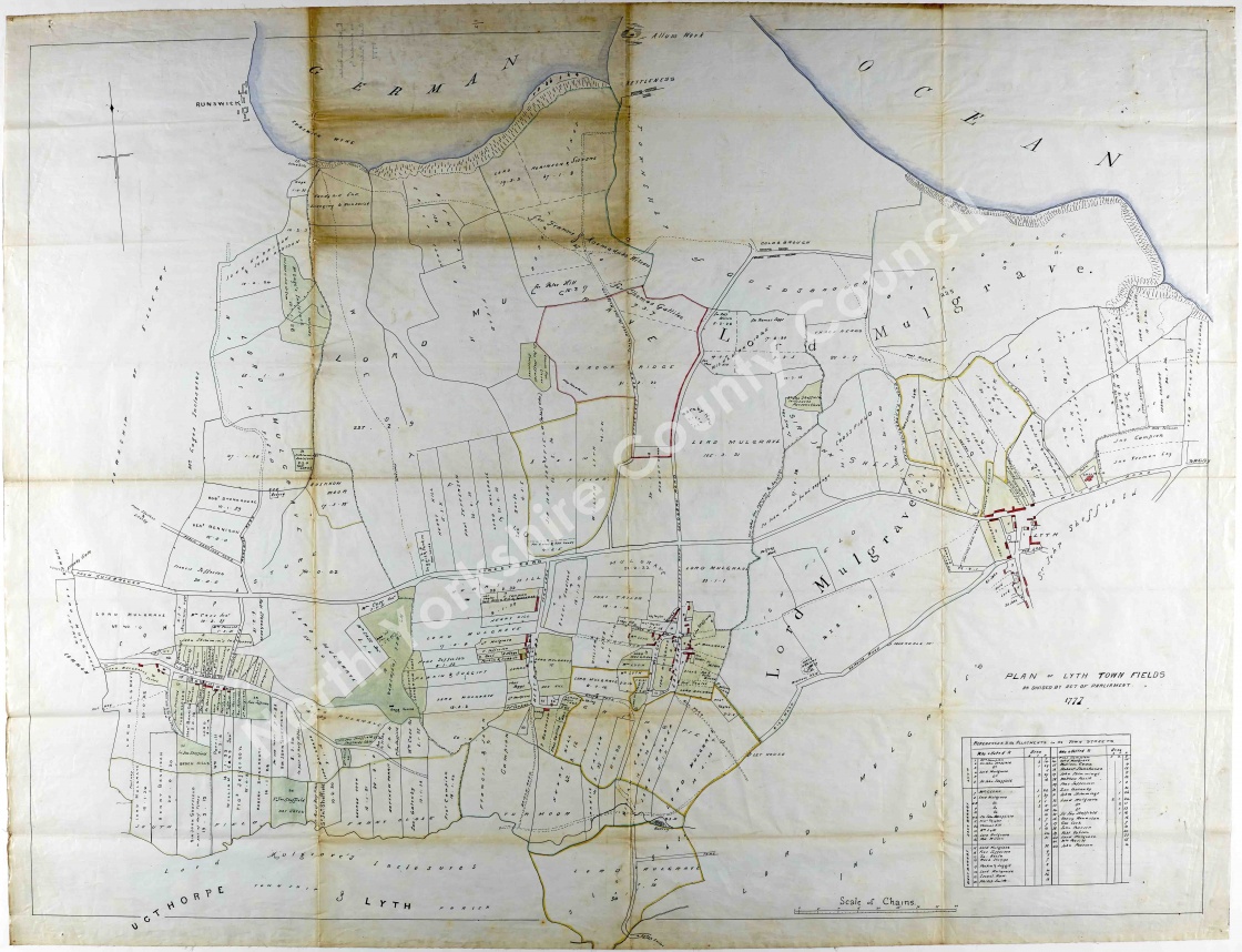 Historic map of Lythe 1777